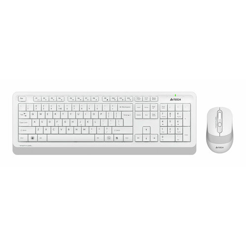 Клавиатура + мышь A4Tech Fstyler FG1010S клав: белый/серый мышь: белый/серый USB