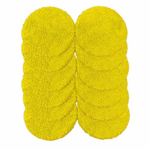 Запасные чистящие салфетки из микрофибры для Hobot 198/188/368/388, цвет желтый (12 штук)