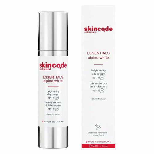 SKINCODE Осветляющий дневной крем spf 15 Alpine White Brightening Day Cream