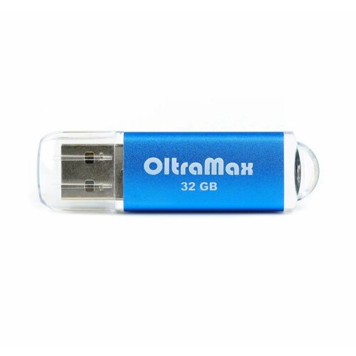 Флешка OltraMax 30, 32 Гб, USB2.0, чт до 15 Мб/с, зап до 8 Мб/с, синяя