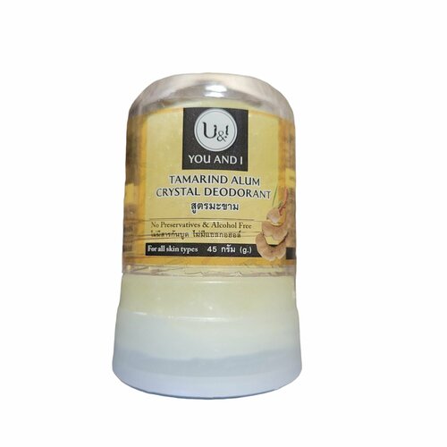 Кристаллический натуральный антибактериальный дезодорант "Tamarind ALUM" U&I, Тайланд, 45 гр.