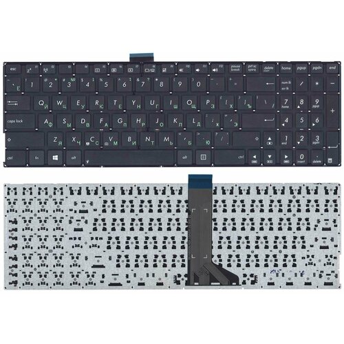 Клавиатура для ноутбука ASUS TP550 черная (плоский ENTER)