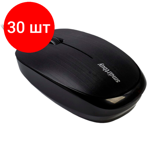 Комплект 30 штук, Мышь компьютерная Smartbuy ONE 214-K черная (SBM-214-K)