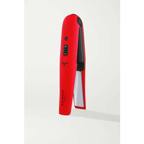 Беспроводной выпрямитель для волос Balmain Paris в красном цвете