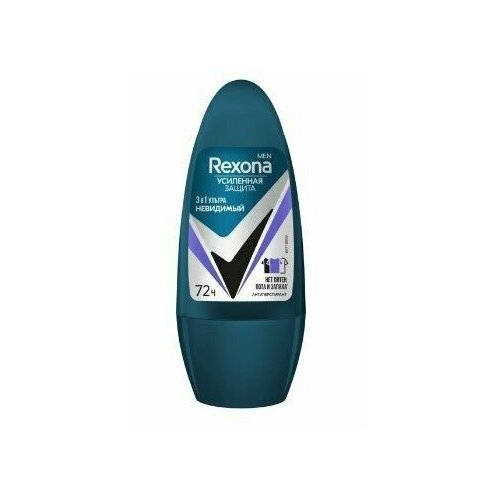 Дезодорант-антиперспирант шариковый, Rexona Men, ультраневидимый, 50 мл