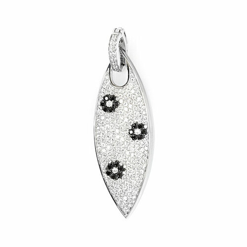 Подвеска ELEMENT47, серебро, 925 проба, фианит