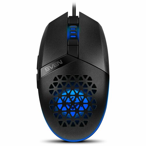 Мышь игровая компьютерная оптическая с подсветкой SVEN RX-G735 / USB / 1200-4000 DPI