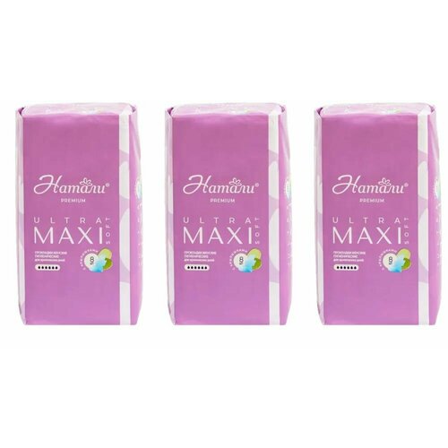 Натали Premium Прокладки гигиенические женские, ультра макси-софт, в упаковке 8 шт, 3уп