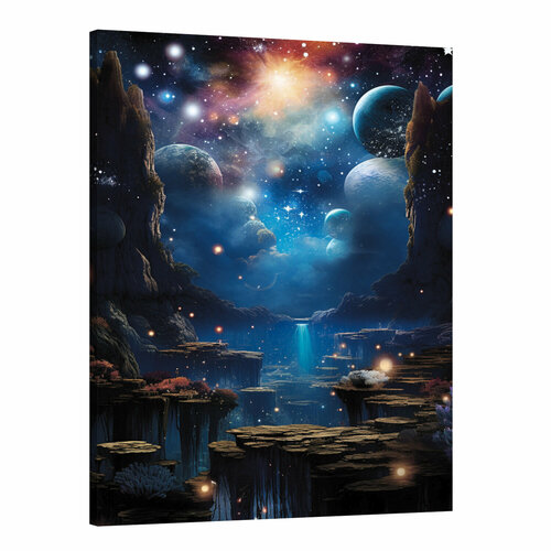Интерьерная картина 50х70 "Астрологическое путешествие"