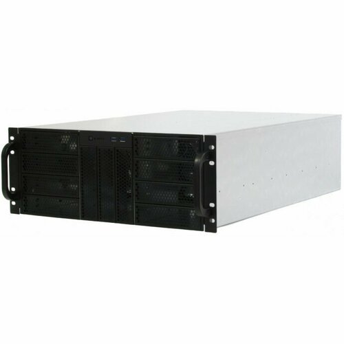 Procase Корпус Корпус 4U server case,11x5.25+0HDD, черный, без блока питания, глубина 550мм, MB CEB 12"x10,5", панель вентиляторов 3 120x25 PWM