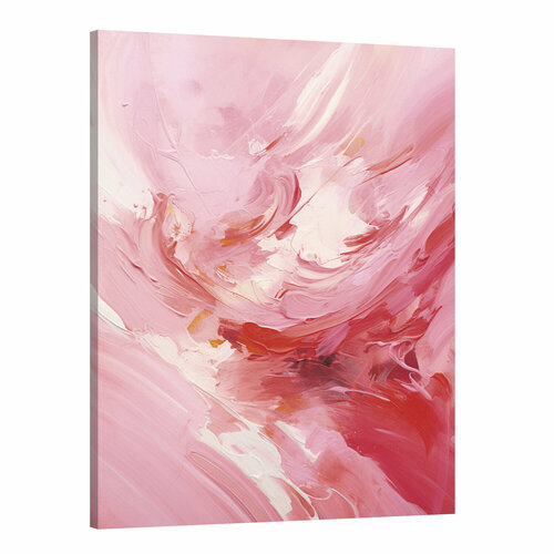 Интерьерная картина 50х70 "Фламинго в розовом облаке"