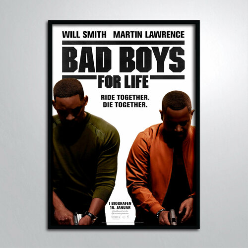 Постер в раме/Плохие парни навсегда Уилл Смит Мартин Лоуренс Арт Плакат Bad Boys for Life