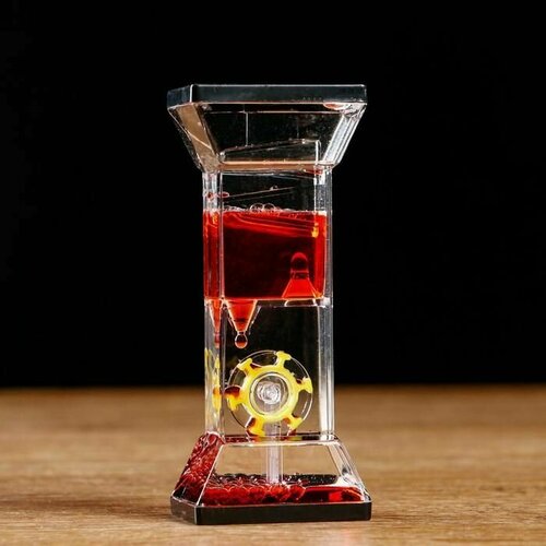 Гелевые часы "Дорилей", 5х12 см, красный