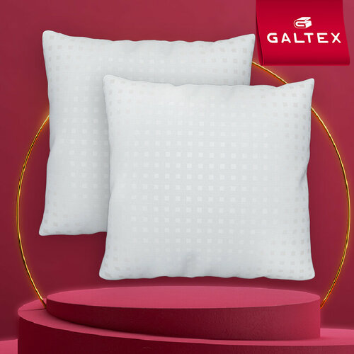 Комплект подушек GALTEX 70х70 см, Лебяжий пух, чехол из тика, 2 шт.
