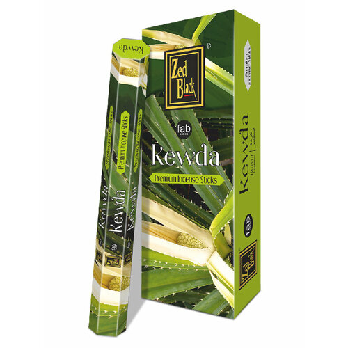 KEWDA fab series Premium Incense Sticks, Zed Black (кевда премиум благовония палочки, Зед Блэк), уп. 20 палочек.