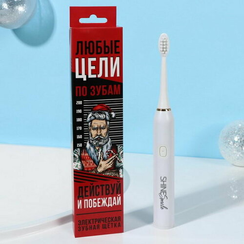 Электрическая зубная щётка "Цели любые по зубам", 3 насадки, вибрационная