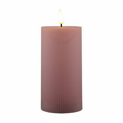 Peha Светодиодная свеча с имитацией пламени Грацио 15 см розовая, батарейка MB-41130