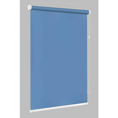Рулонные шторы Люкс синий 43х155 см