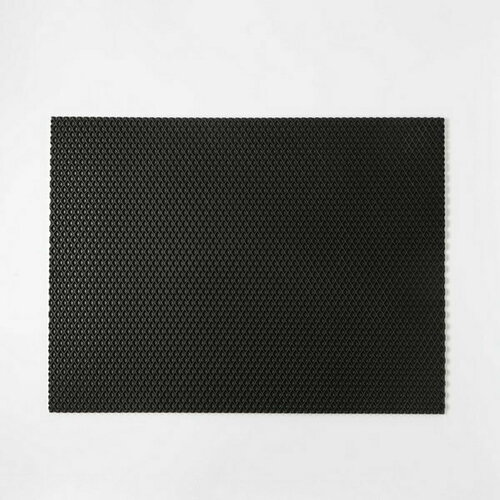 Коврик универсальный придверный "Ромб", 60x80 см, цвет черный