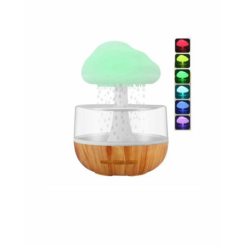 Увлажнитель воздуха "Облако" с эффектом дождя, аромадиффузор-ночник с подсветкой/гриб с дождем