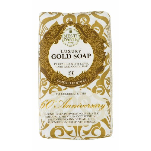 Мыло для тела с растительными экстрактами и маслами Nesti Dante 60th Anniversary Luxury Gold Soap