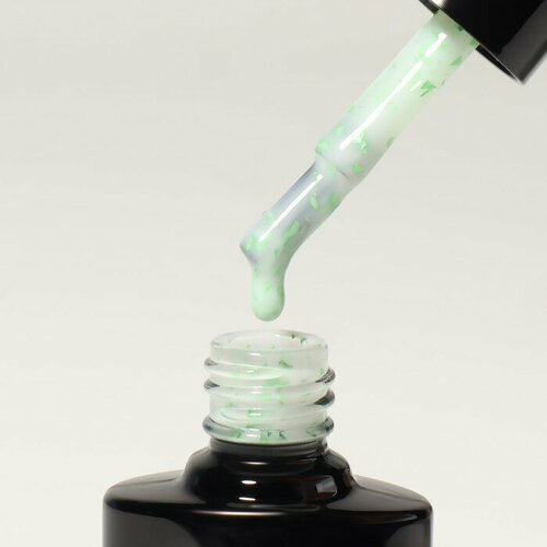 Гель лак для ногтей, «MILK POTAL», 3-х фазный, 8мл, LED/UV, цвет белый/зелёный (08) (комплект из 7 шт)