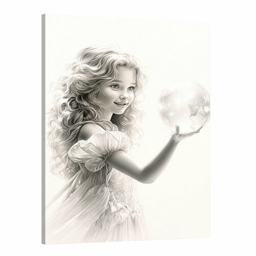 Интерьерная картина 50х70 "Маленькая принцесса"
