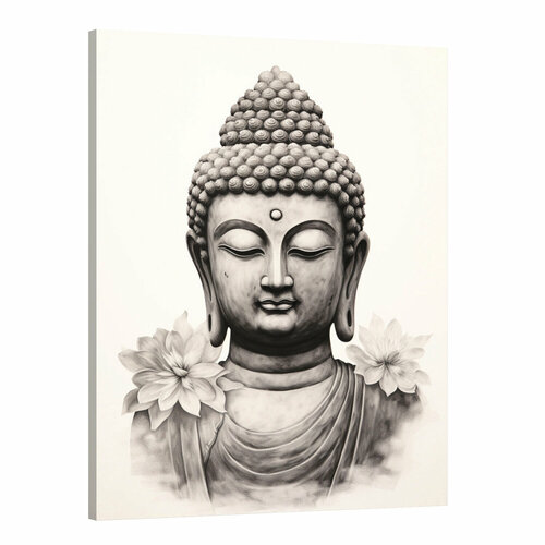 Интерьерная картина 50х70 "Будда: искусство просветления"
