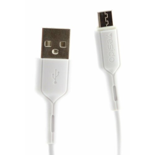 Кабель micro USB Yesido CA42, 2A, Белый, 1 м.