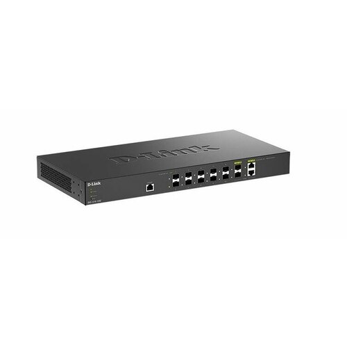 Коммутатор D-Link PROJ Smart L2+ Switch 10x10GBase-X SFP+, 2xCombo 10GBase-T/SFP+, CLI, RJ45 Console