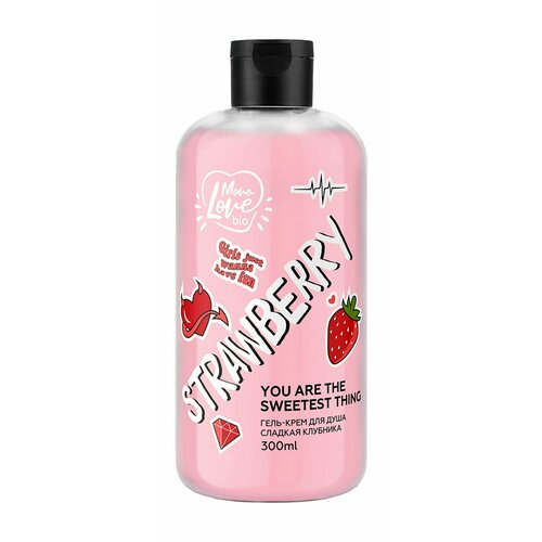 Крем-гель для душа с экстрактом клубники / MonoLove Bio Strawberry Shower Cream-Gel