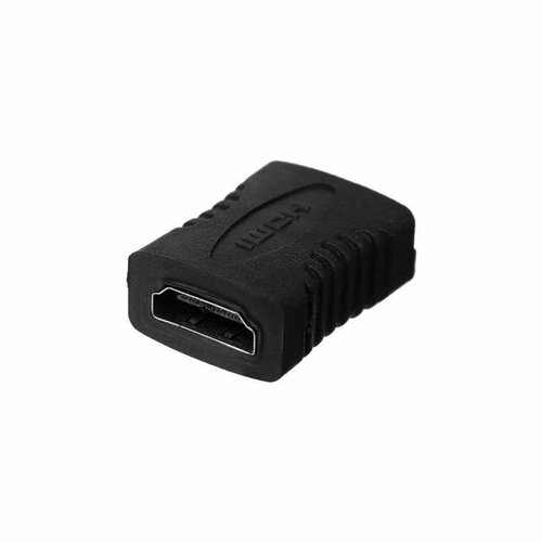 Переходник LuazON PL-004, HDMI (f) - HDMI (f), черный (комплект из 19 шт)