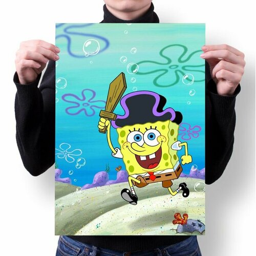Плакат Губка Боб, SpongeBob №14, А4