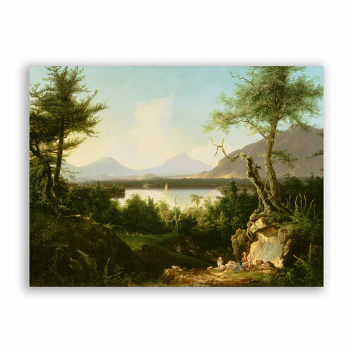 Картина на холсте, репродукция / Томас Коул - Lake Winnepesaukee / Размер 40 x 53 см