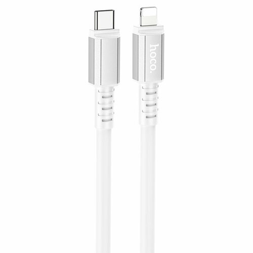 Кабель USB-C HOCO X85 Strength Type-C - Lightning, 20W, 1 м, белый