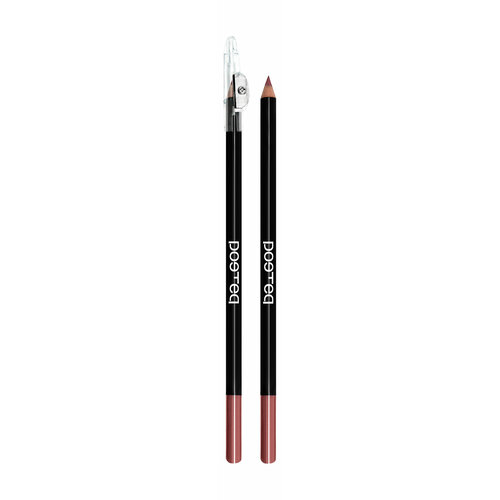 POETEQ Карандаш для губ Lip pencil with sharpener с точилкой, 2 г, 87 карминовая роза