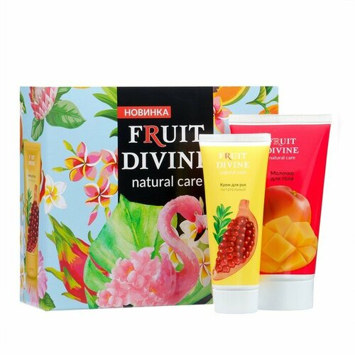 Подарочный набор Fruit Divine : Крем для рук, 75 мл + Молочко для тела, 150 мл
