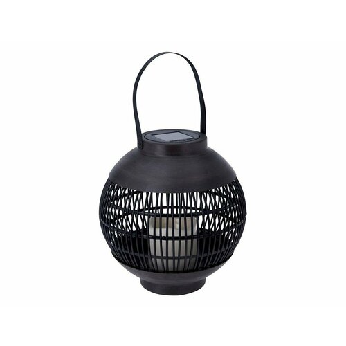 Садовый светильник-фонарь на солнечной батарее Solar лантаа ронд, эффект живого пламени, 23х22 см, Koopman International CX2100090