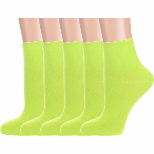 Носки ХОХ, 5 пар, размер 25, зеленый