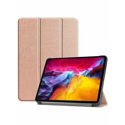 Brodef TriFold чехол книжка для iPad Pro 12.9 2020 / 2021 Золотой - с вырезом под стилус