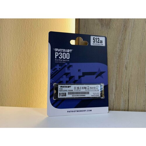 SSD накопитель m2 Patriot P300 512 GB