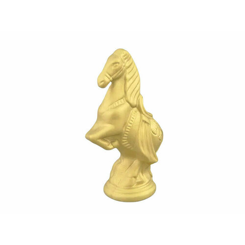 Фигурка декоративная Лошадь, матовая золотая