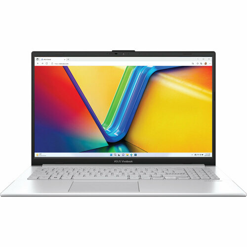 Ноутбук ASUS Vivobook Go 15 E1504FA-BQ1090, 15.6" (1920x1080) IPS/AMD Ryzen 5 7520U/16ГБ DDR5/512ГБ SSD/Radeon Graphics/Без ОС, серебристый (90NB0ZR1-M01XK0)