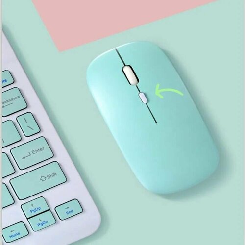 Беспроводная Bluetooth-мышь Macaron, светло-зеленая