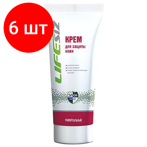 Комплект 6 шт, Крем защитный, 100 мл, элен, универсальный, от воздействия водорастворимых и водонерастворимых загрязнений