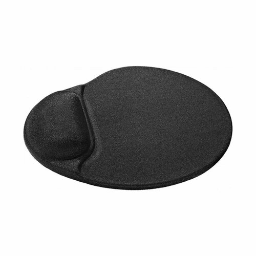 Коврик для мыши с подушкой для запястья, Defender, 260 х 225 х 5 мм, черного цвета