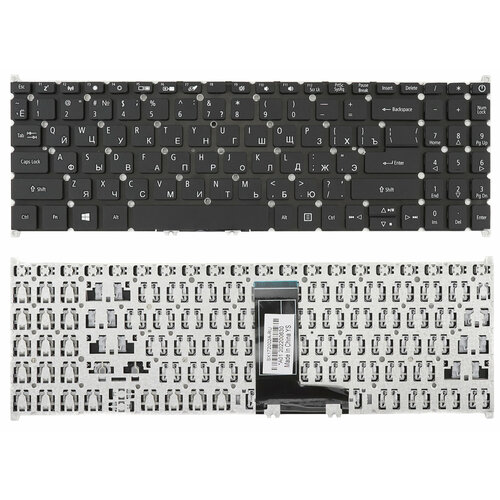 Клавиатура для ноутбука Acer Extensa 15 EX215-51 русская, черная