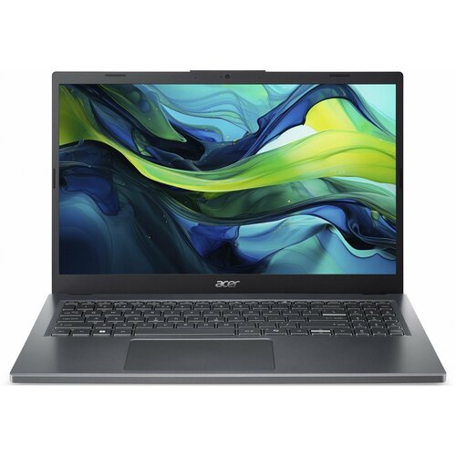 Ноутбук Acer Aspire 15 A15-51M-39CN NX. KXRCD.001, 15.6", IPS, Intel Core 3 100U 0.9ГГц, 6-ядерный, 16ГБ LPDDR5, 512ГБ SSD, Intel Graphics, без операционной системы, металлический