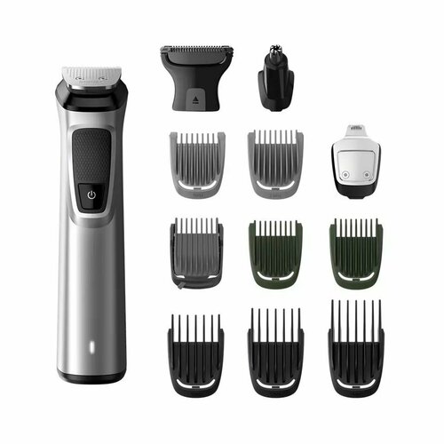 Philips Триммер для бороды и усов, волос, носа, ушей (MG7715/65) кол-во насадок 13