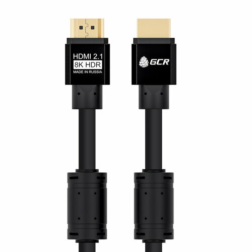 Кабель GCR 0.5m HDMI 2.1, черный, GCR-53658